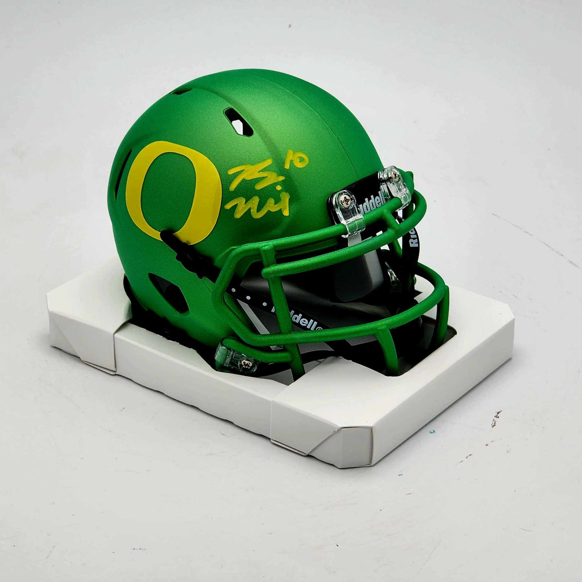 Bo Nix Autographed Mini Helmet – TNT Sports Mem