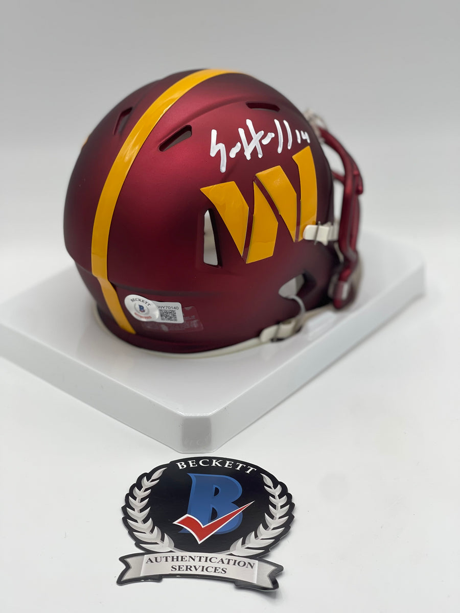 Sam Howell Autographed Washington Commanders Speed Mini Helmet – TNT ...