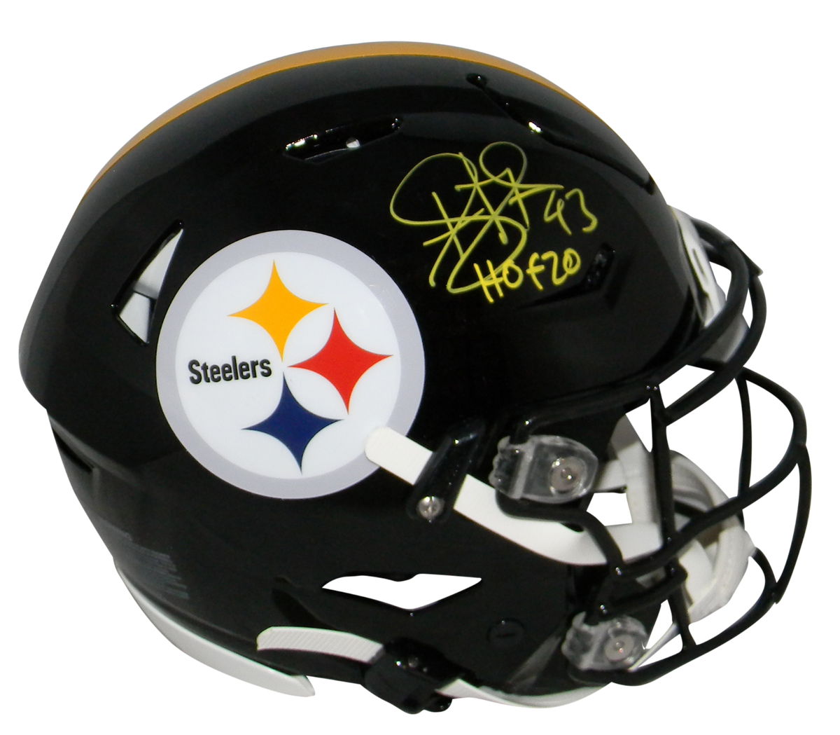 TROY POLAMALU SIGNED PITTSBURGH STEELERS SPEEDFLEX AUTHENTIC HELMET W ...