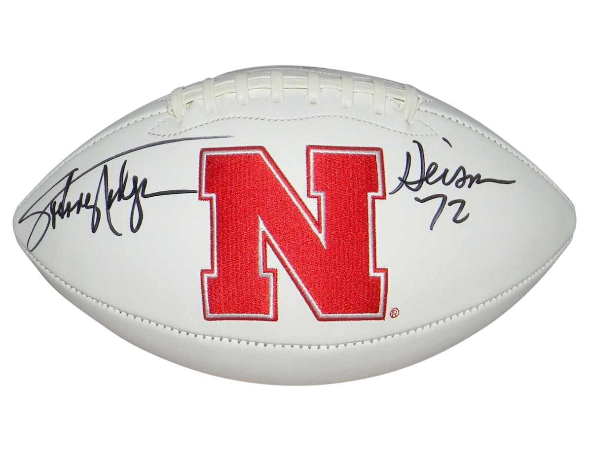 JOHNNY RODGERS AUTOGRAPHED SIGNED NEBRASKA CORNHUSKERS FOOTBALL W/ HEI ...