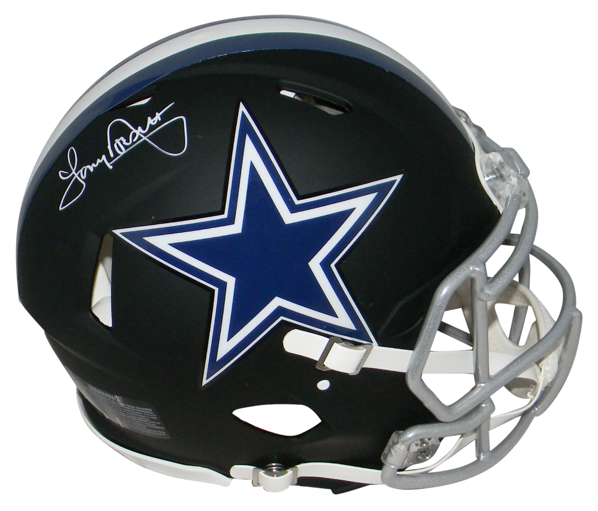 TONY DORSETT SIGNED DALLAS COWBOYS FULL SIZE BLACK AUTHENTIC HELMET BE ...