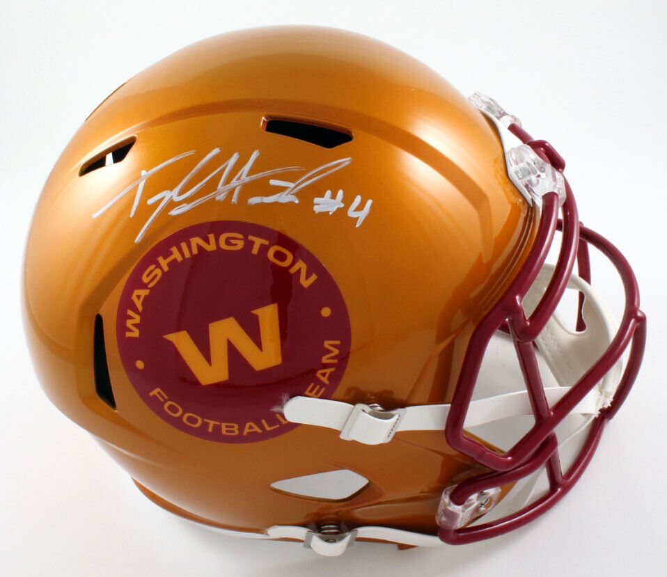 TAYLOR HEINICKE SIGNED WASHINGTON FOOTBALL TEAM FULL SIZE FLASH HELMET ...