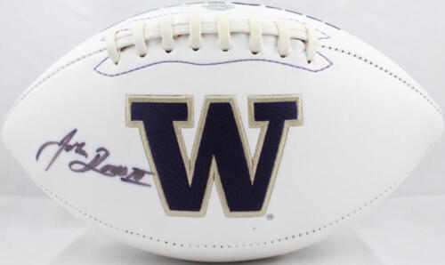 John Ross Autographed Washington Huskies Logo Football- JSA Witness Au ...